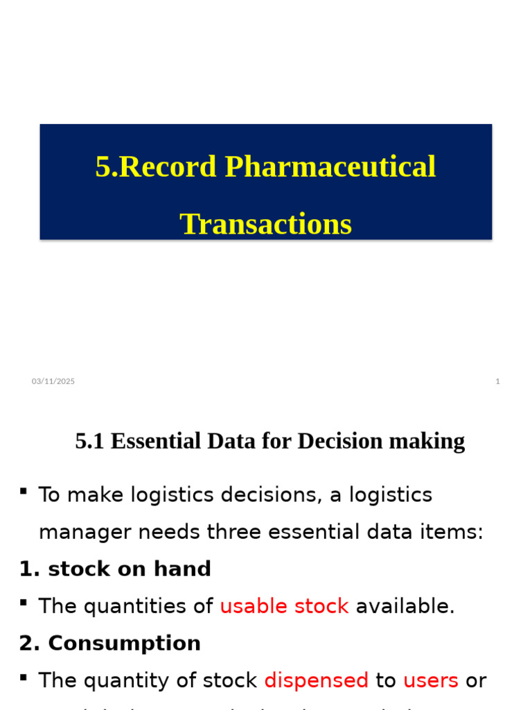 Record Pharmaceutical Transaction | PDF | Logistics | Inventory