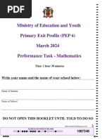 PEP 4 Numeracy Test June 2024 | PDF