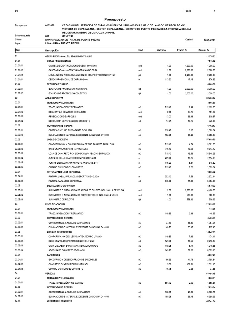 Presupuestocliente | PDF | Materiales de construcción | Construyendo tecnología