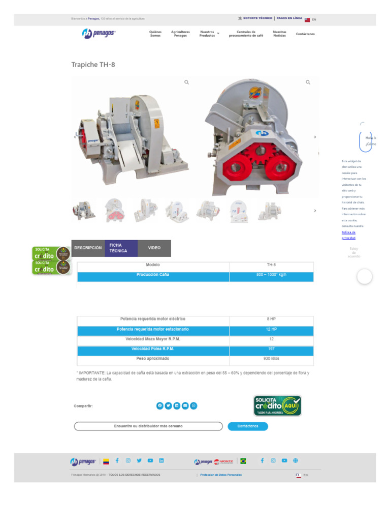Trapiche TH-8 - Penagos Hermanos | PDF