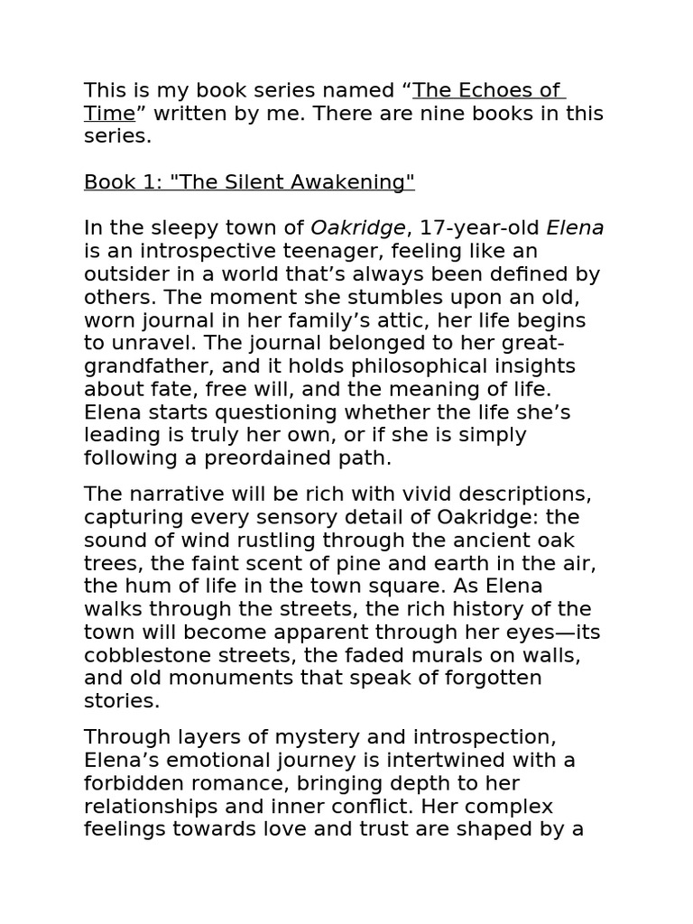 Plan of My Book | PDF | Narrative | Free Will