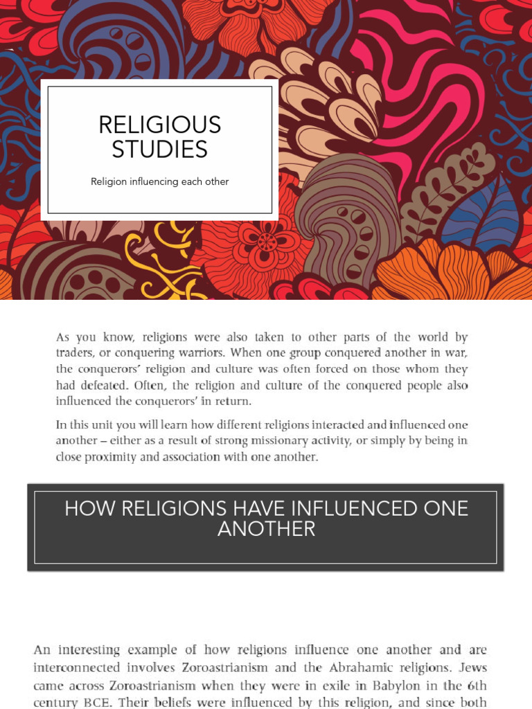 Religions Influencing Each Other | PDF