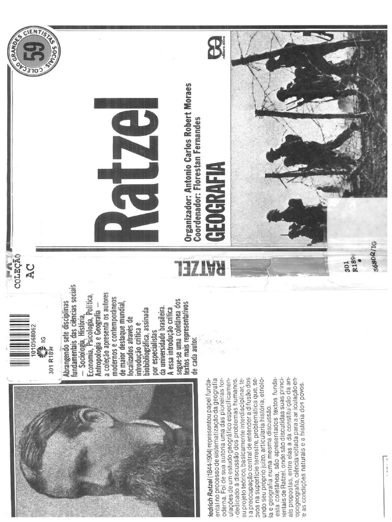 A Antropogeografia de Ratzel - Antonio C. R. de Moraes | PDF