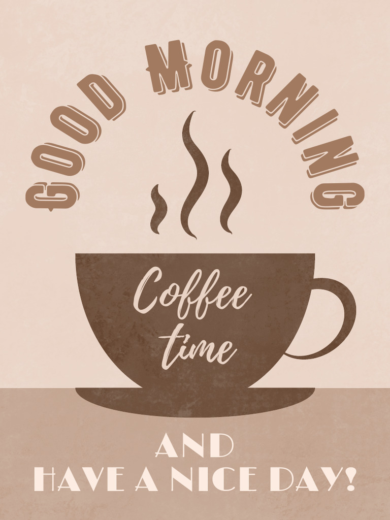 Coffee Poster PDF Design | PDF