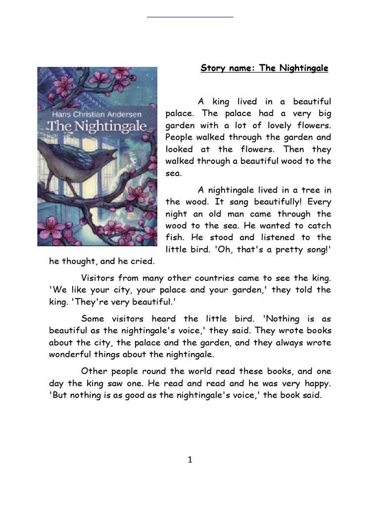 The Nightingale-Hans Andersen | PDF