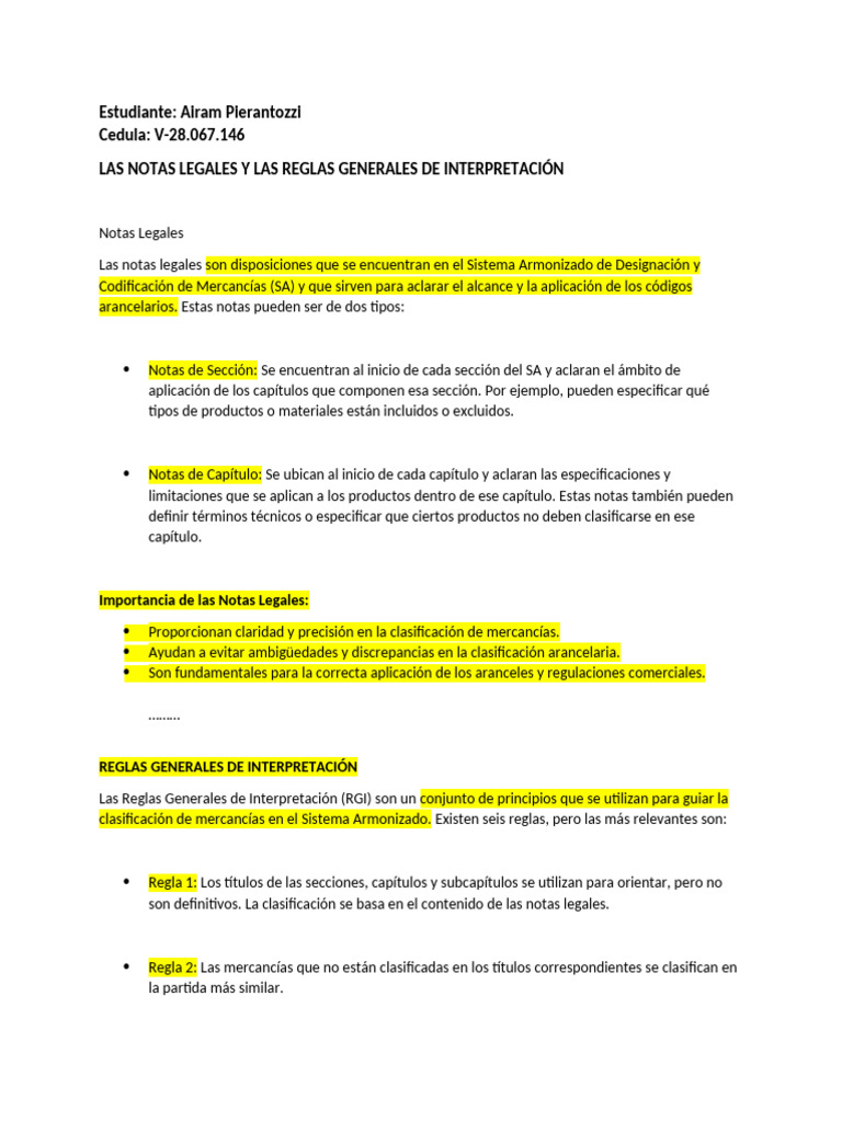 Lamina Exposicion Airam | PDF | Arancel