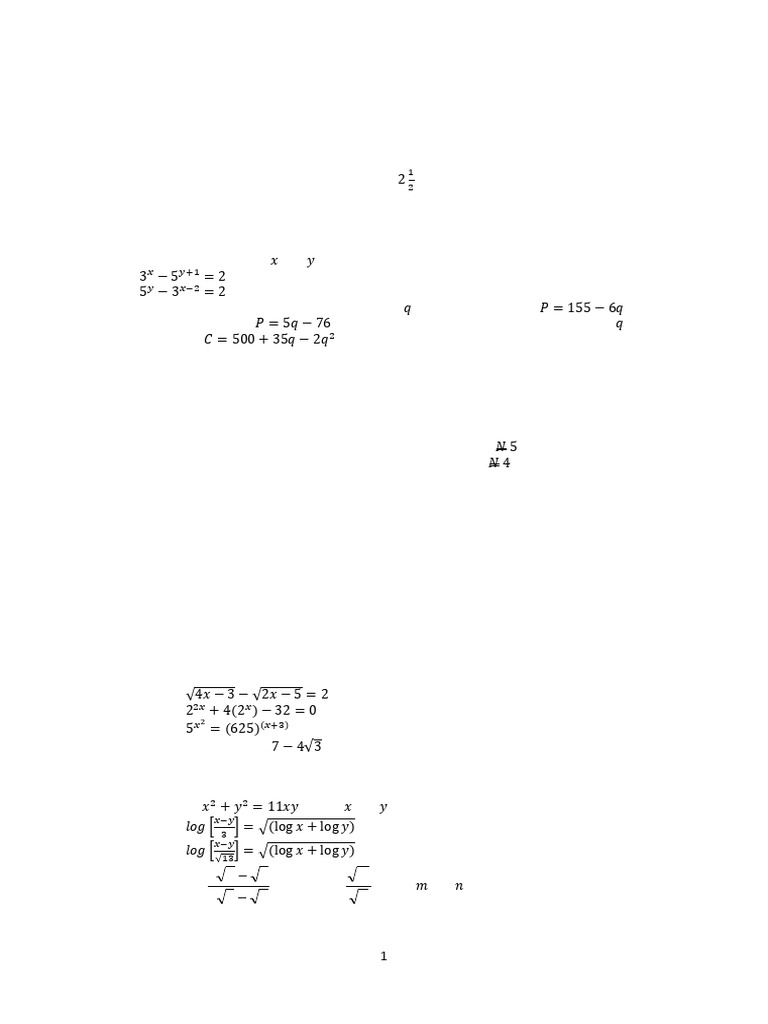Bowen University MAT 112 Exam Questions | PDF | Profit (Economics ...