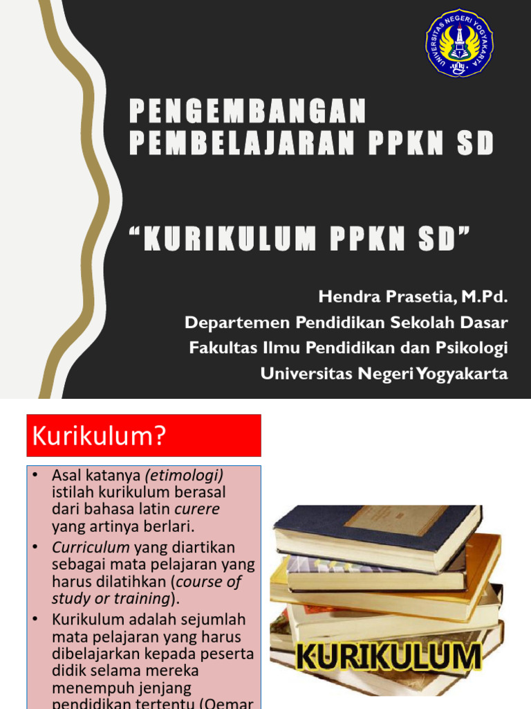 Pengembangan Kurikulum PPKn SD 2025 | PDF