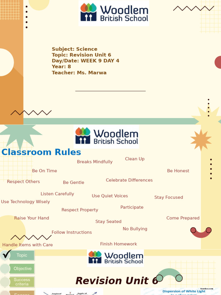 Year 8 Revision PPT - Day 4 Week 9 | PDF | Rainbow | Galaxy