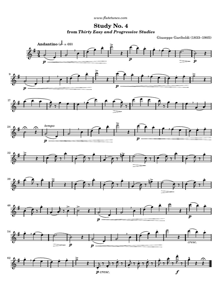 Gariboldi Thirty Easy and Progressive Studies No4 | PDF