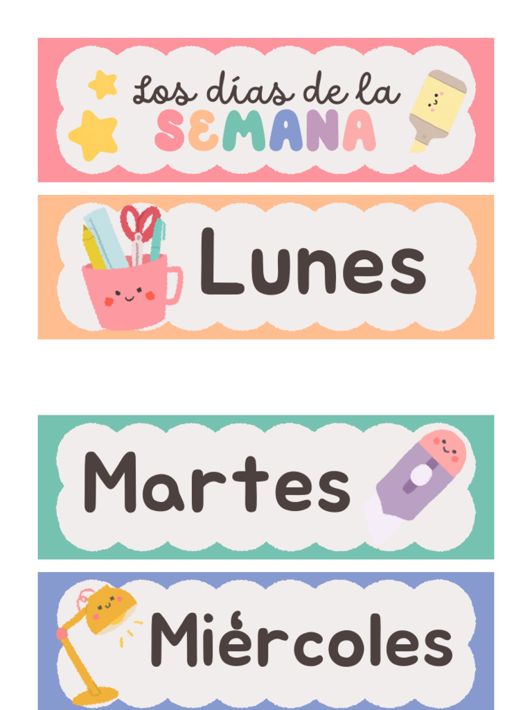 Días de La Semana | PDF