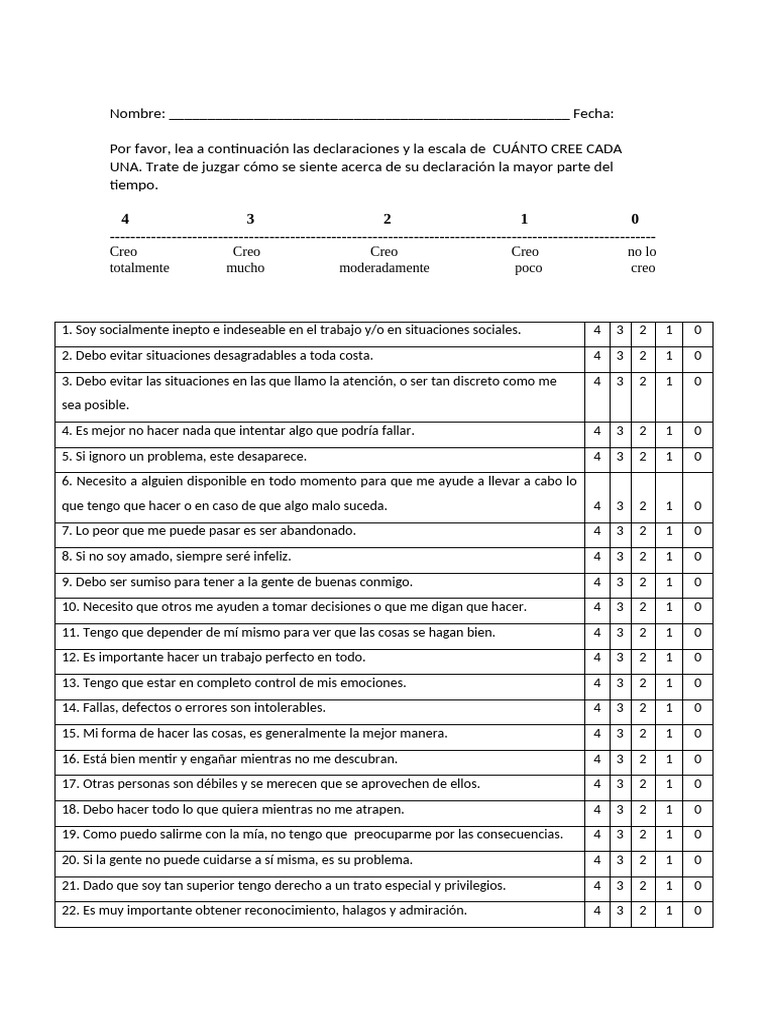 PBQ Spanish SF R II | PDF