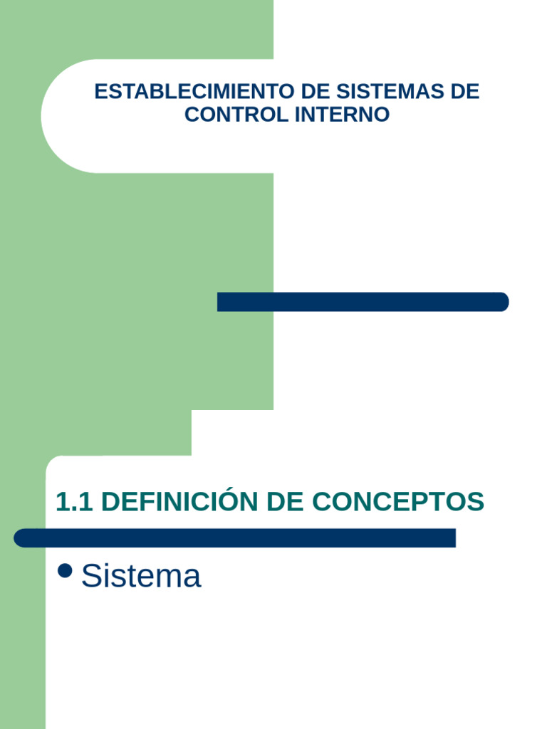 Establecimiento de Sistemas de Control Interno | PDF | Contabilidad | Planificación