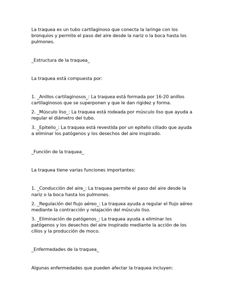 traquea | PDF