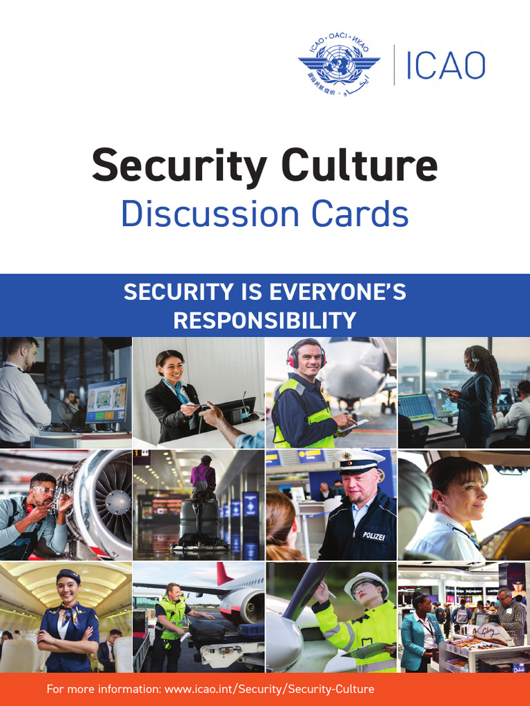 ICAO Security Culture Discussion Cards - ENG - High Res - No Bleed or ...