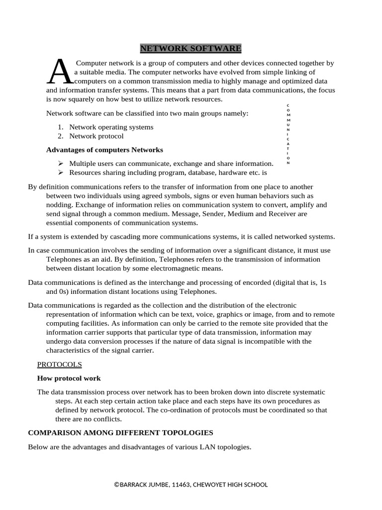 computer communication | PDF | Network Topology | Computer Network