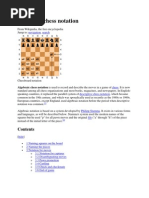 Chess Notation Cheat Sheet | PDF | Game Rules | Competitive Games