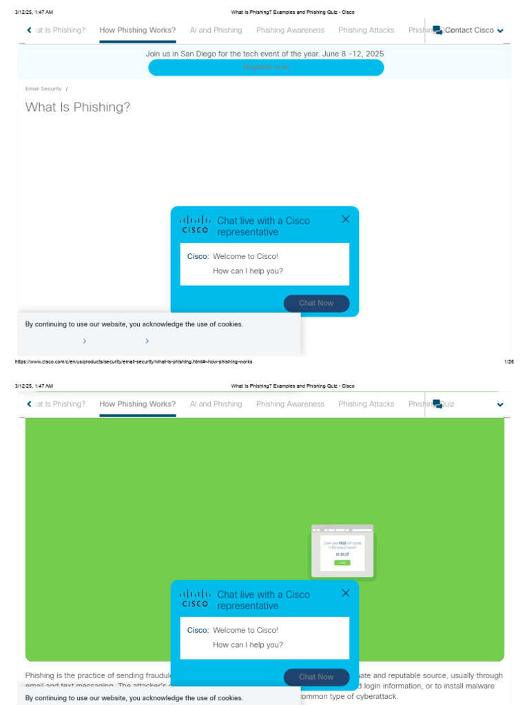 What Is Phishing_ Examples and Phishing Quiz - Cisco | PDF | Phishing ...
