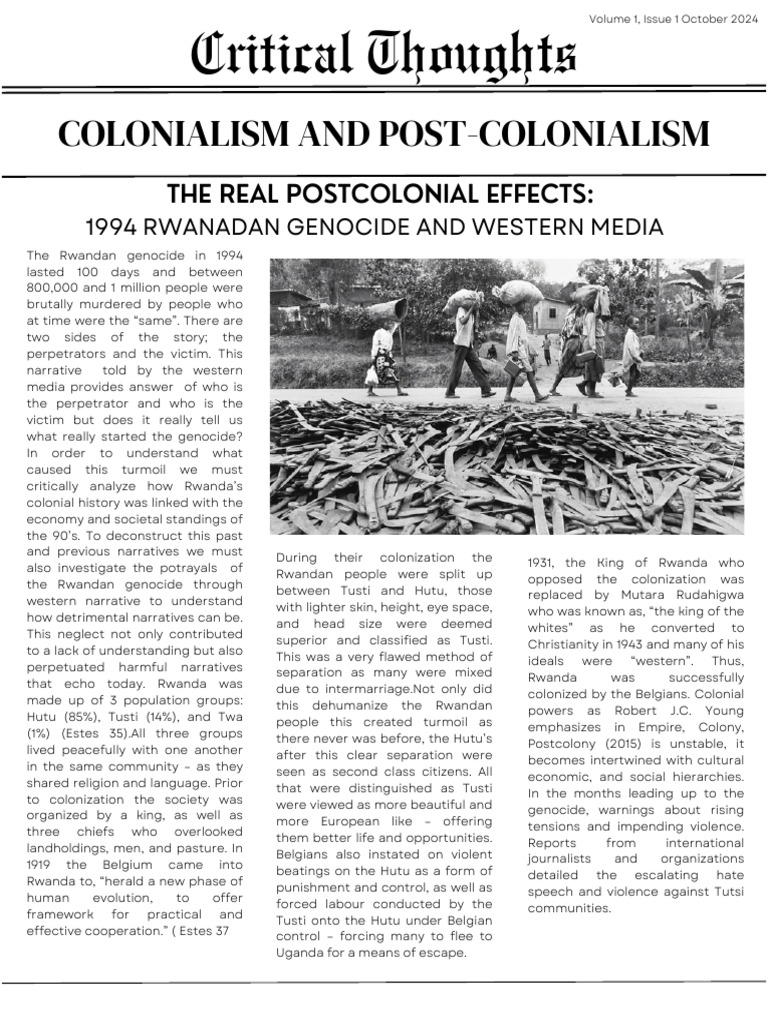 1994 Rwandan Genocide and Western Media | PDF | Hutu | Rwanda