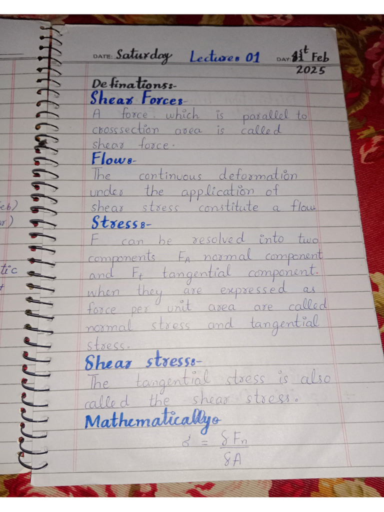 Fluid Lecture 1 | PDF