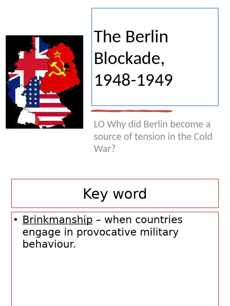 2 the Berlin Blockade | PDF | Cold War | Allies Of World War II
