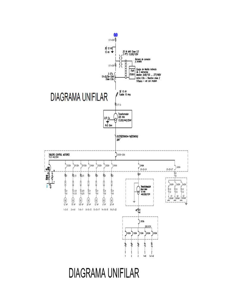 DIAGRAMA UNIFILAR | PDF