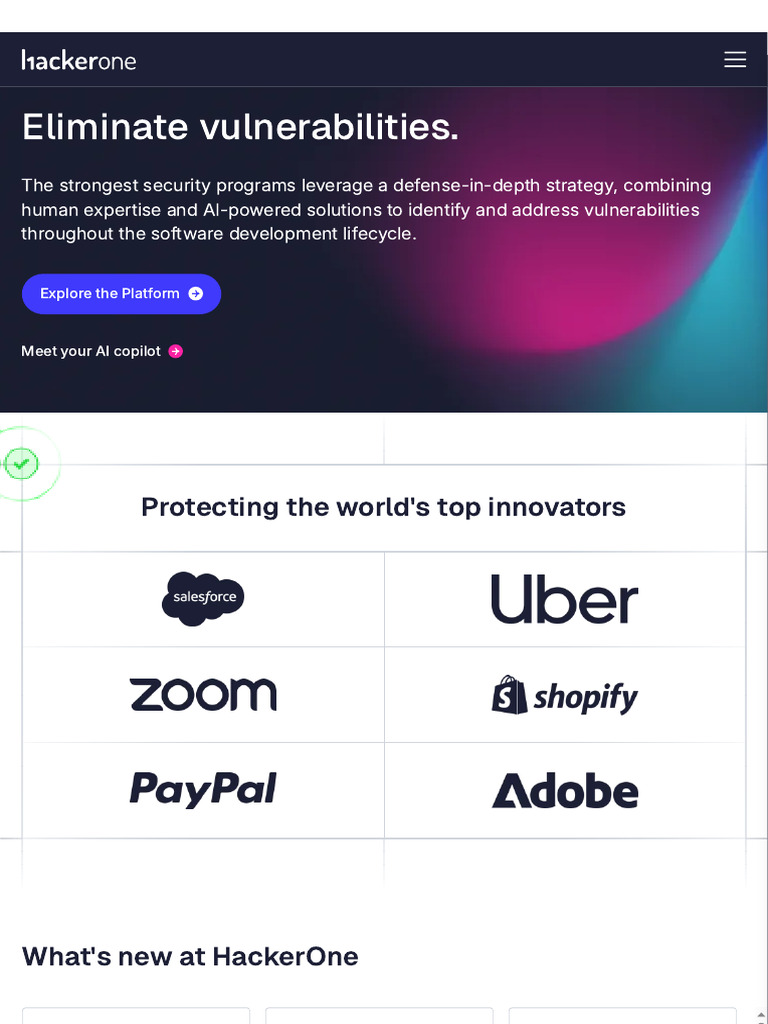 HackerOne - #1 Trusted Security Platform and Hacker Program | PDF | Computer Security | Security
