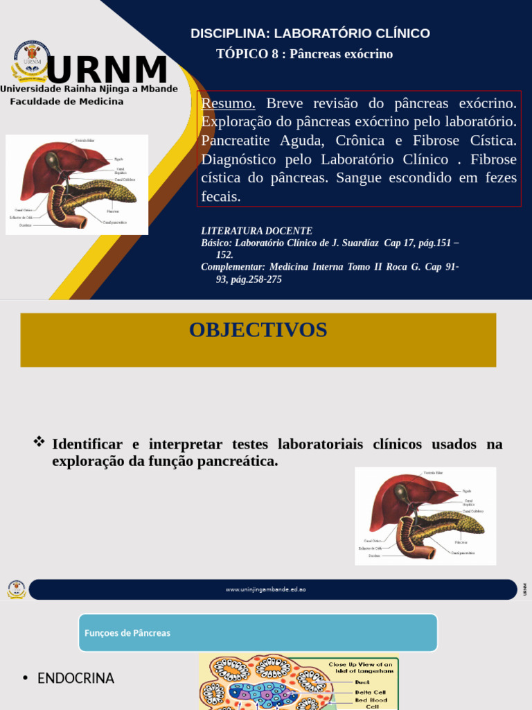 Diagnóstico do Pâncreas Exócrino | PDF | Especialidades médicas