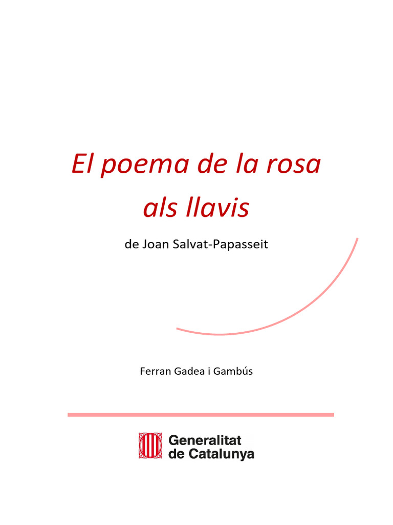 Poema Rosa Llavis Guia Lectura Professorat 2024 | PDF