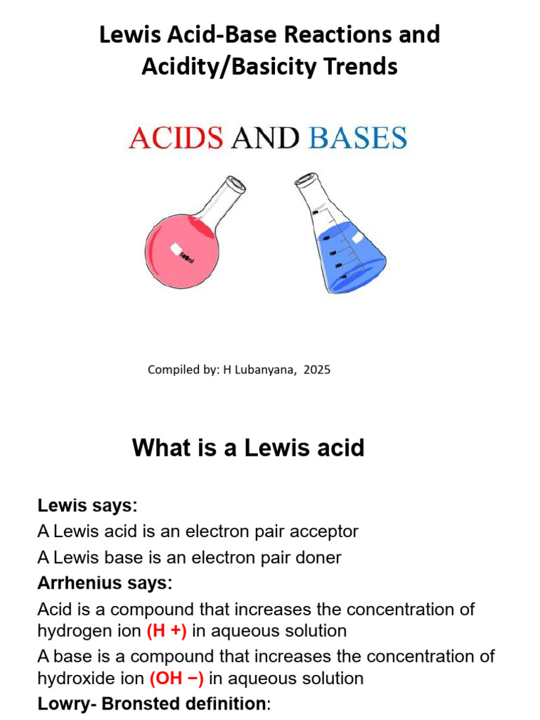 Lewis Acid-Base Reactions Explained | PDF | Acid | Hydroxide