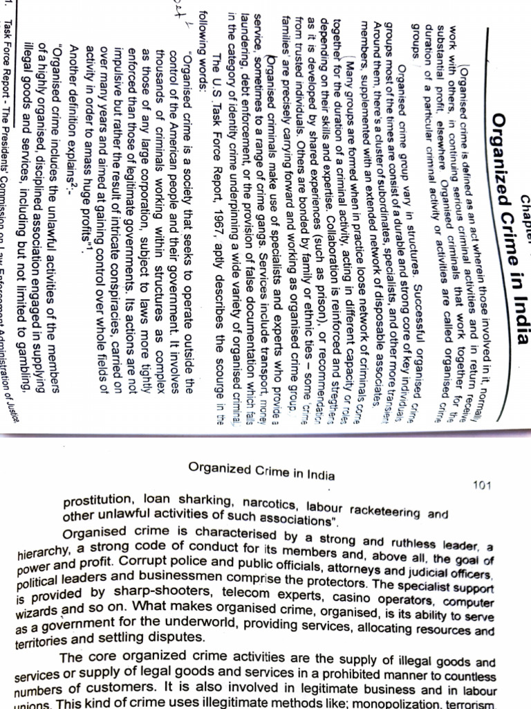 Organised Crime Intro | PDF | Organized Crime | Crimes