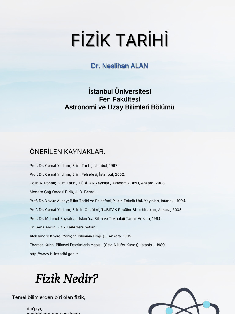 Fizik_Tarihi_Ders1-2-3 | PDF