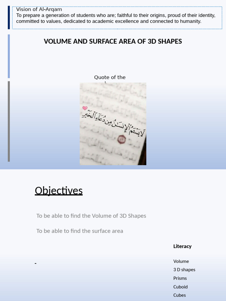 L1 Volume and Surface Area | PDF