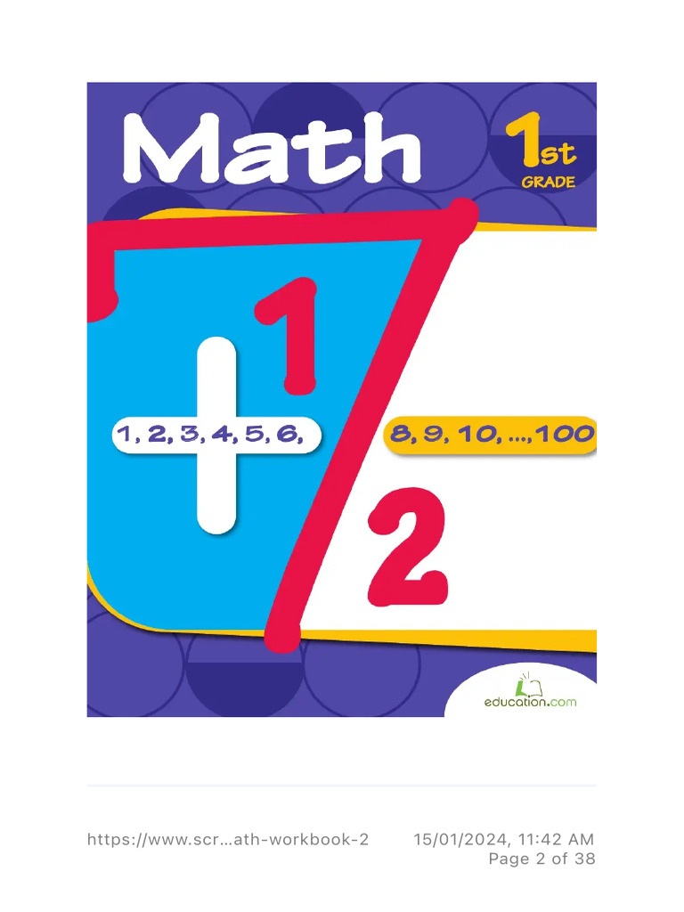 First Grade Math Workbook - PDF - Night - Sunset | PDF | Scribd | World ...