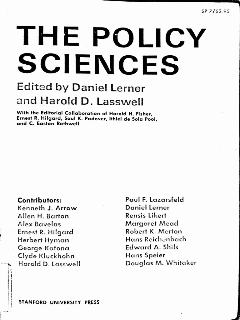 Policy Orientation Laswell | PDF