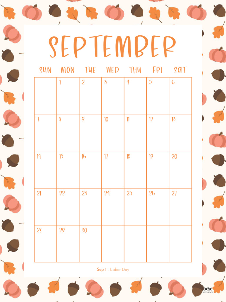 Printable September 2025 Calendar Style 54 | PDF