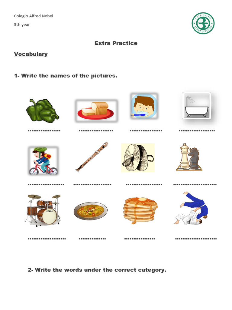 Extra Practice # 1 PRIMARIA 2021 | PDF | Grammar | Linguistics