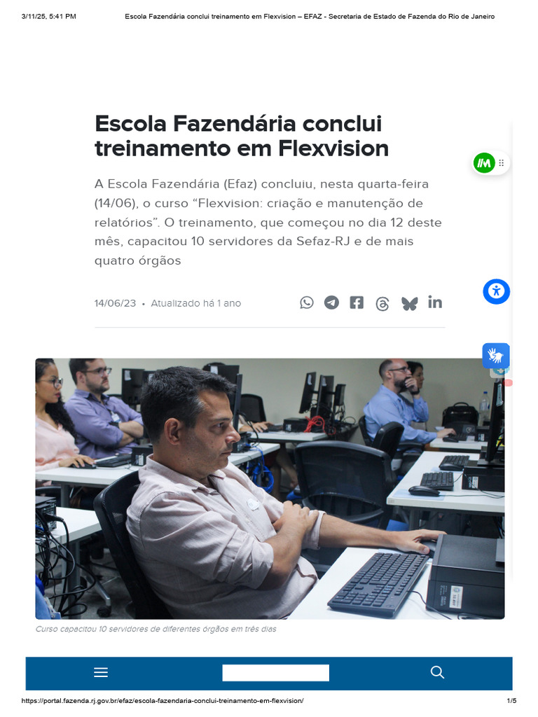 News Escola Fazendária conclui treinamento em Flexvision – EFAZ - Secretaria de Estado de ...