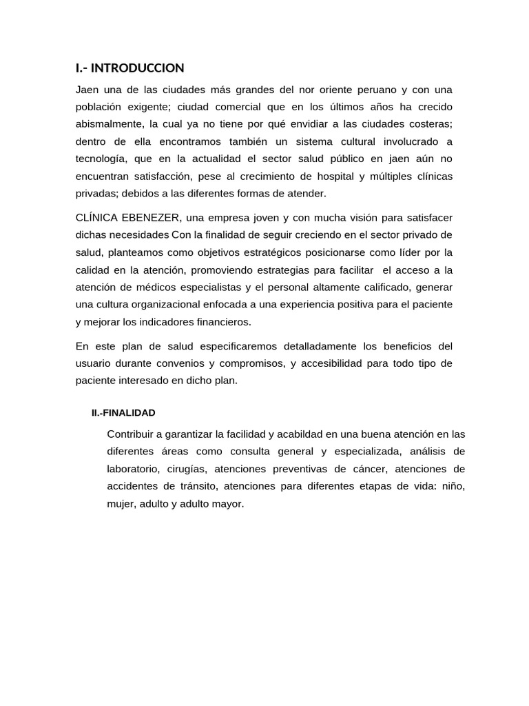 Mision Vision Valores - EBENEZER | PDF | Hospital