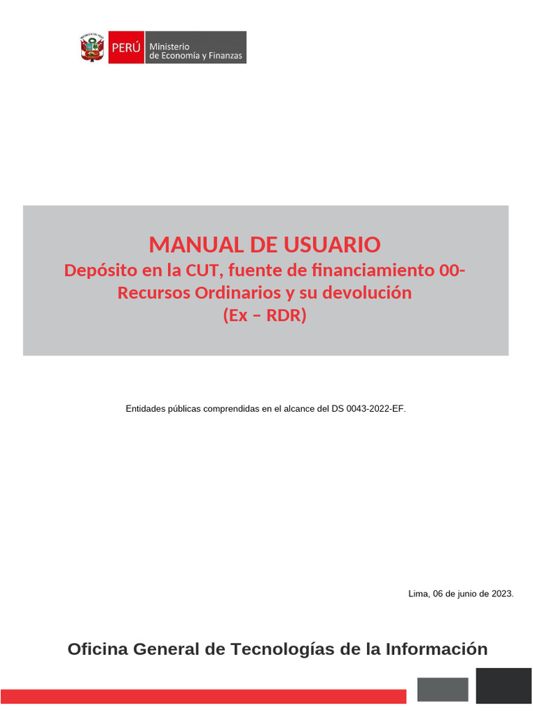 MEF - OSI - TS-PI - MUSU - 002 - SIAF-2023-011 (Actualizado Incluye MUSU - 001) - Manual ...
