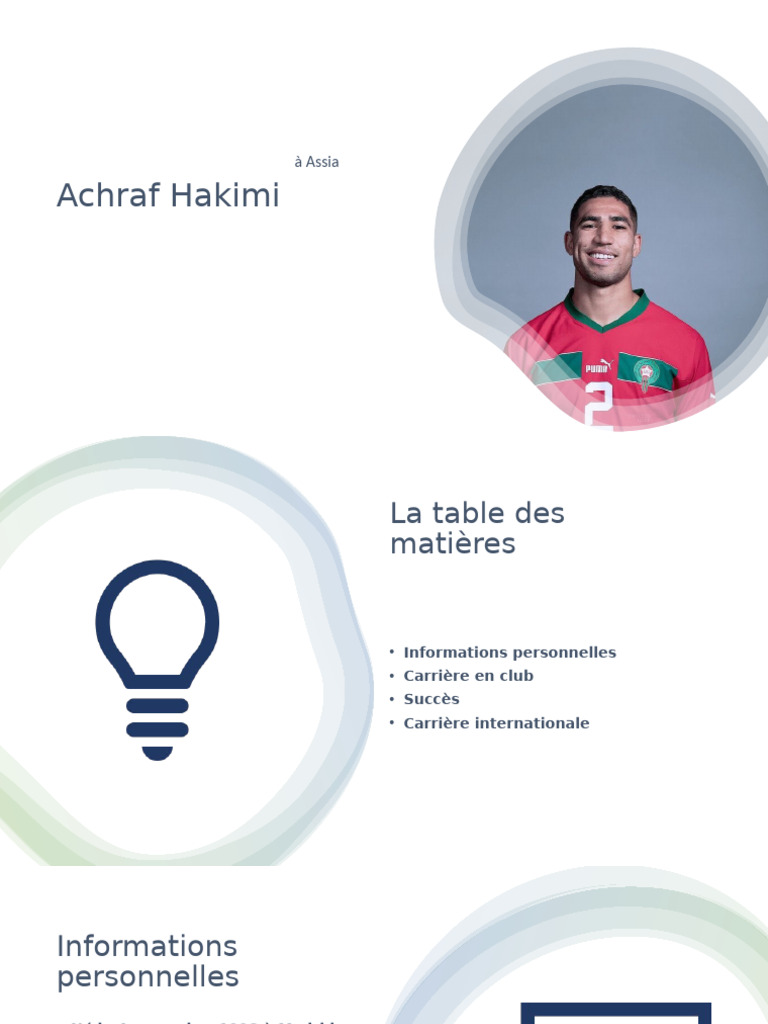Biographie d'Achraf Hakimi | PDF