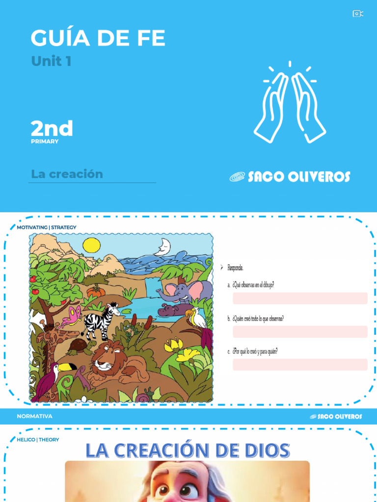 2do - Guía de Fe - Unidad 1 - Semana 1 - La Creación | PDF