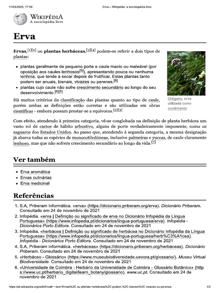 Erva 1 | PDF