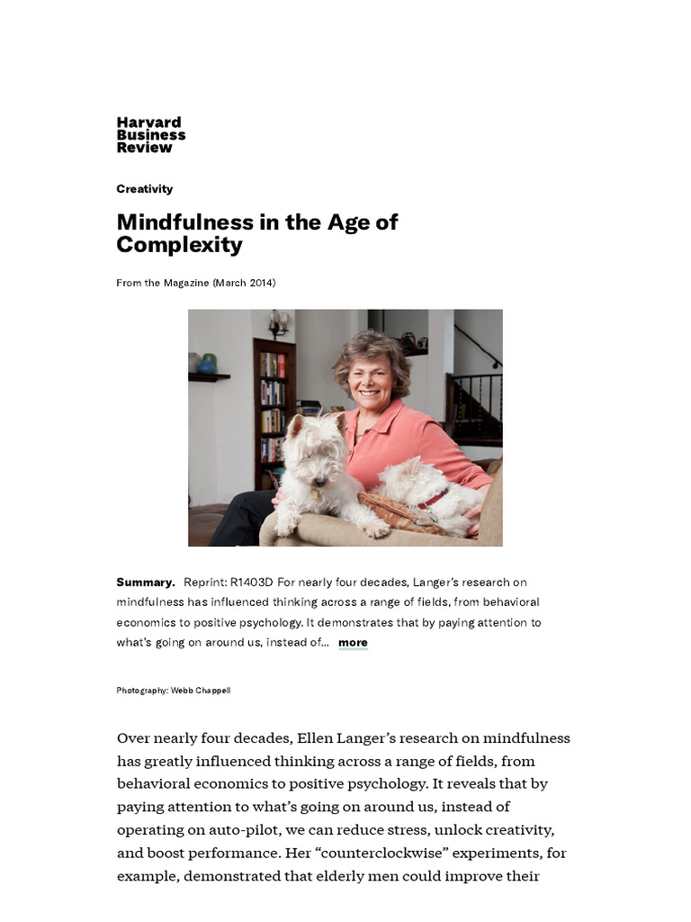 Mindfulness in The Age of Complexity | PDF | Mindfulness | Leadership