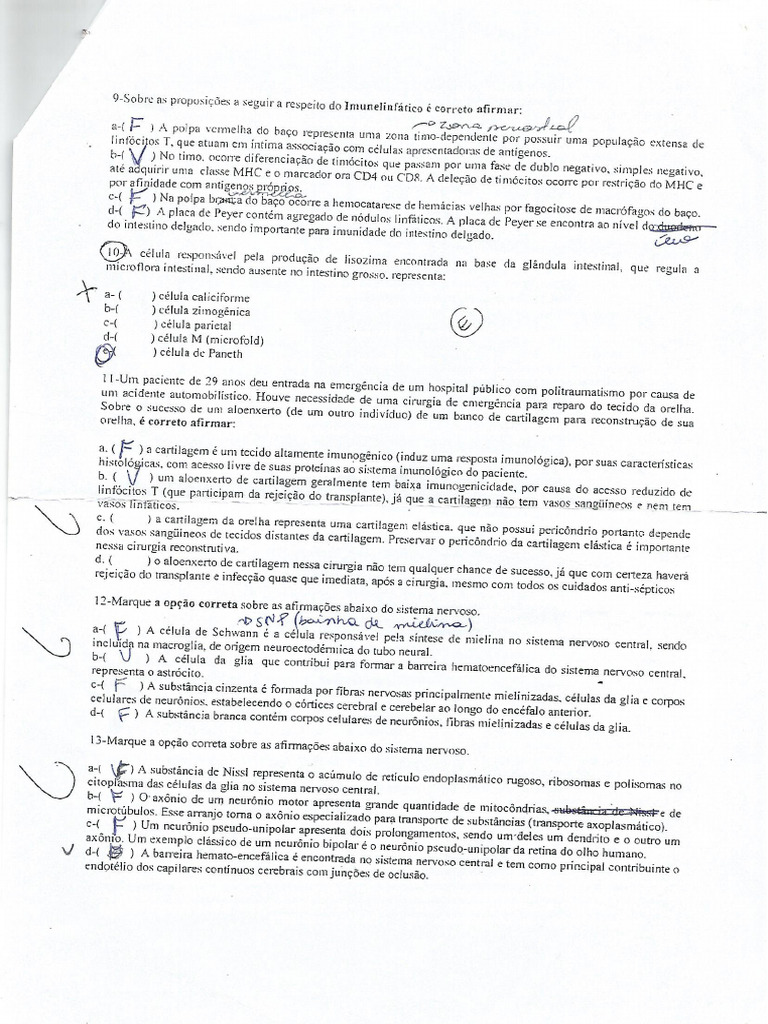 Prova de Hist e Embrio-pt3 | PDF