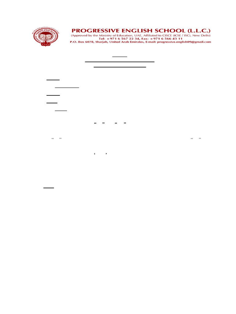 Class 7-Worksheet7 - List and Tables in HTML | PDF