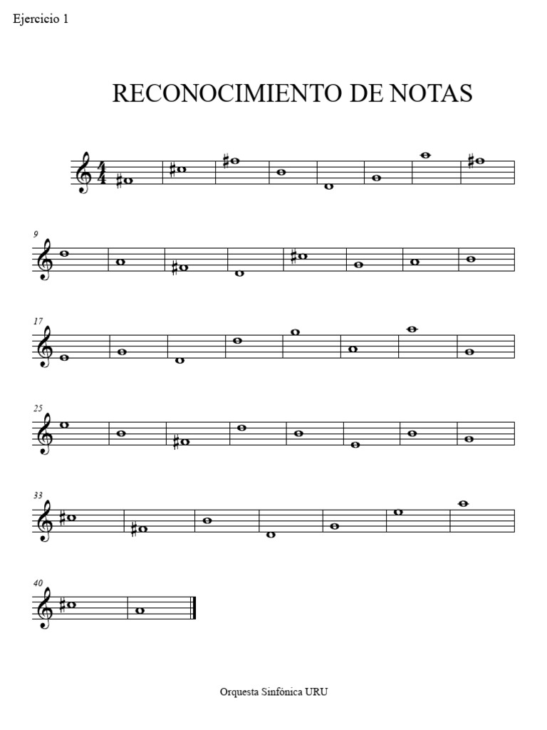 Reconocimiento de Notas 1 | PDF