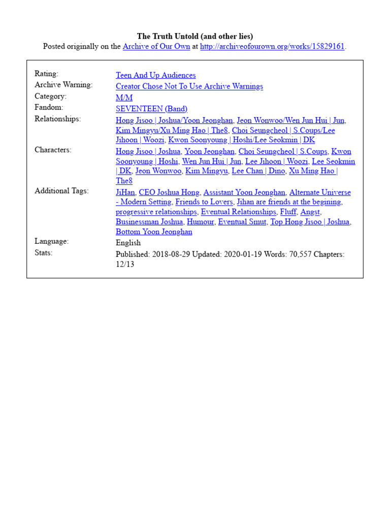 The Truth Untold and | PDF