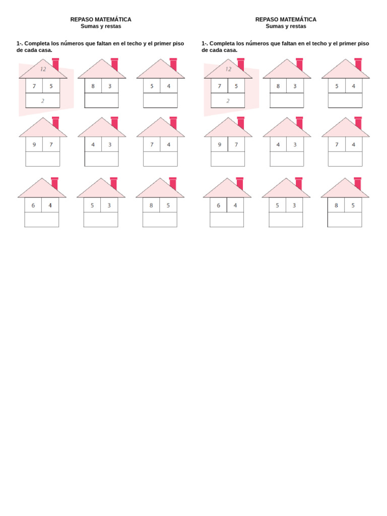 Repaso de Sumas y Restas para 5to Grado | PDF