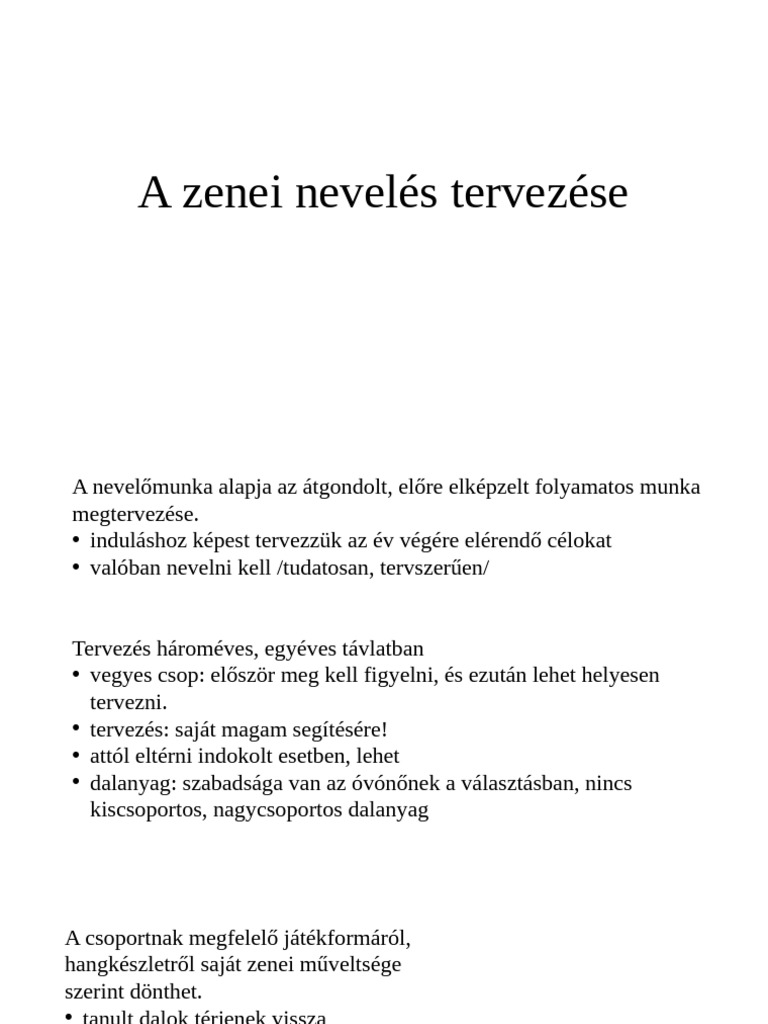 13 - 2024 - A Zenei Nevelés Tervezése | PDF